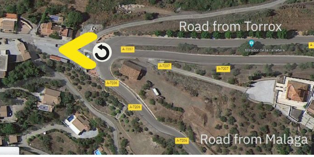 Route from Malaga Airport to Competa - Adults Only, Boutique and ...